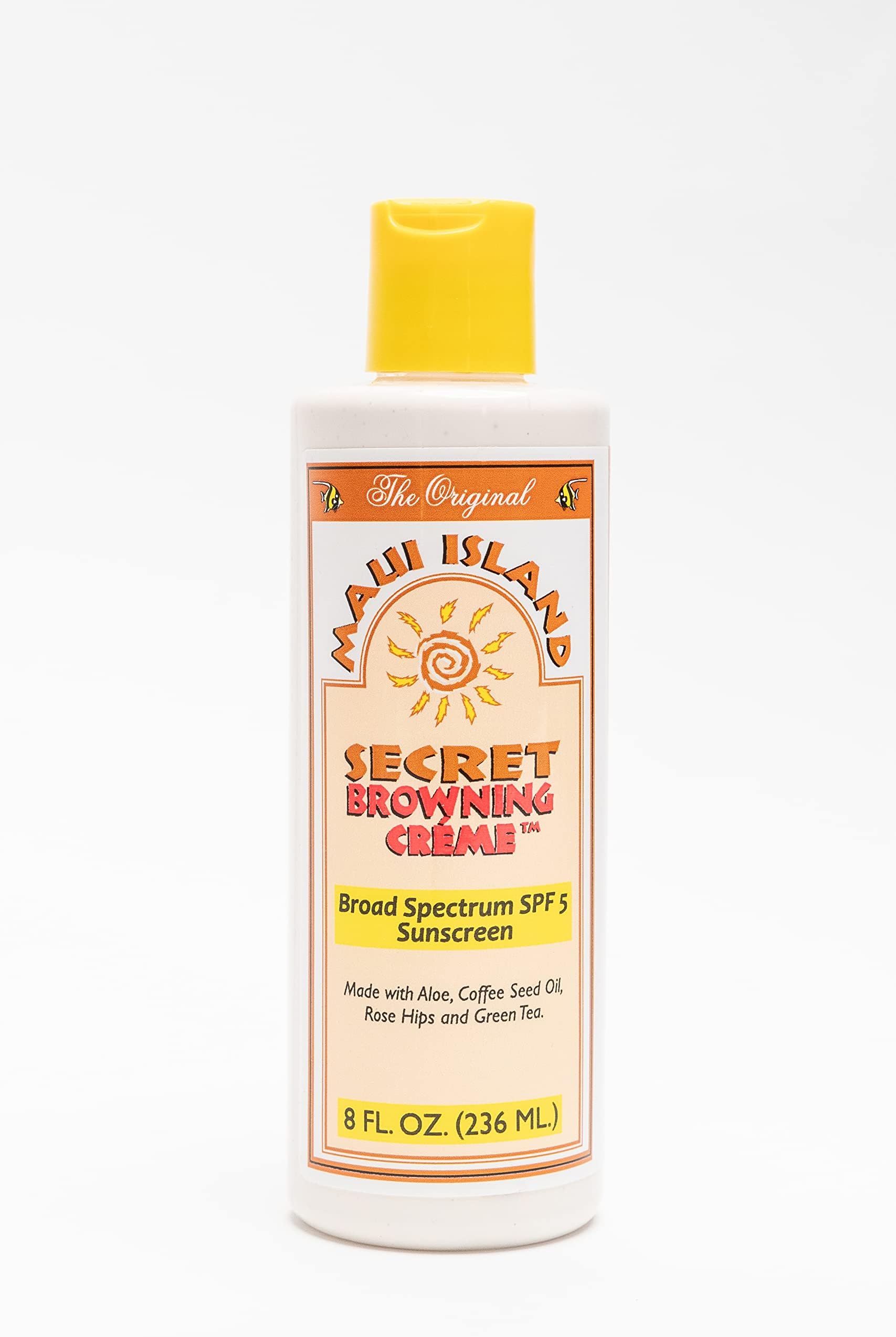 Amazon.com : Maui Island Secret Browning Creme SPF 5 8 Oz. : Sunscreens ...