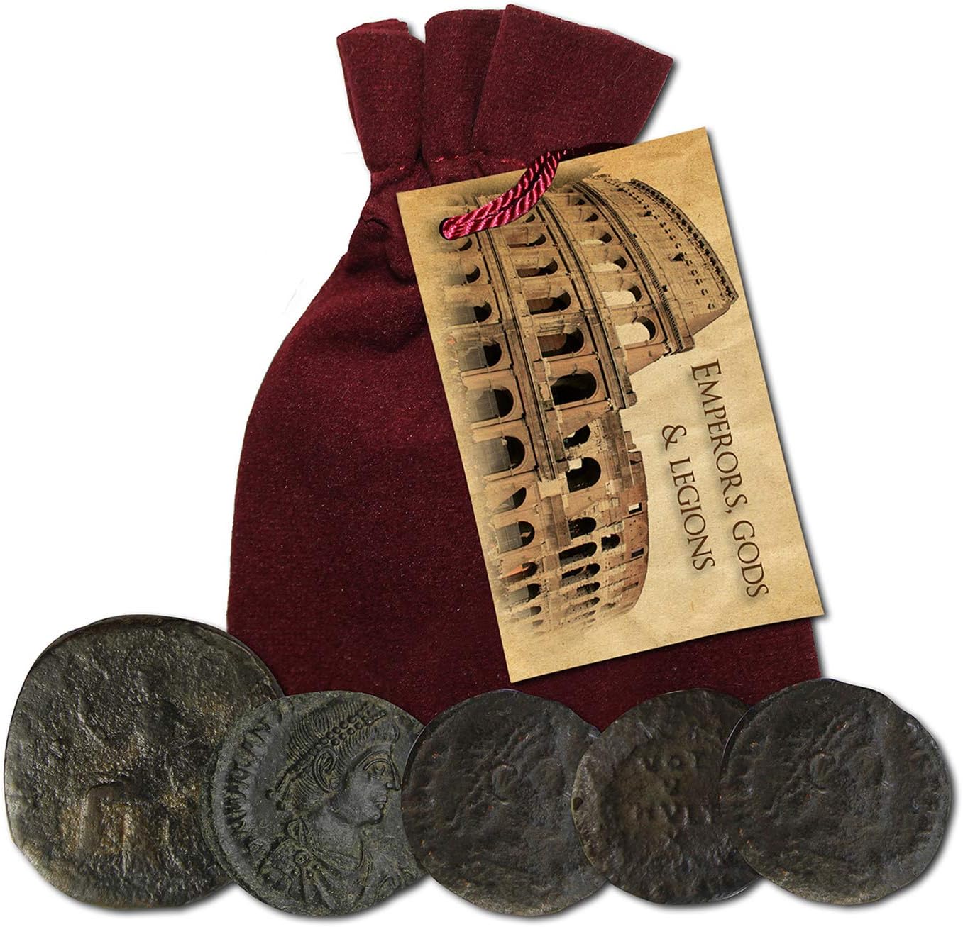 Ancient Roman Coins Five Genuine Collectable Antiquities Emperors, Gods ...