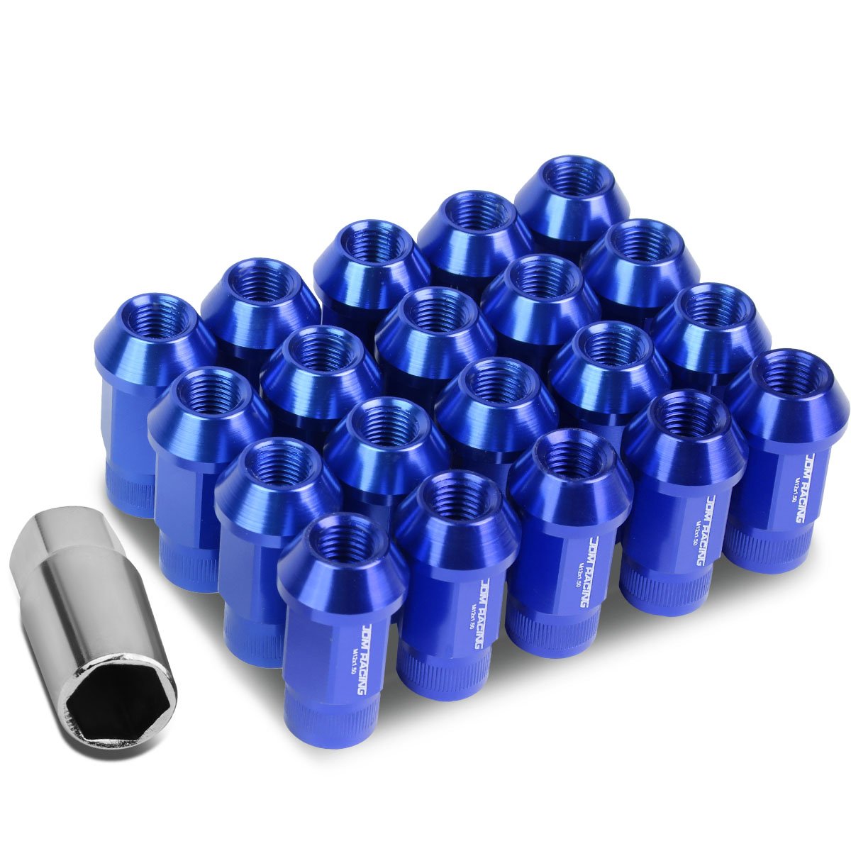 DNA MOTORING LN-ZTL-9021-15-BL 20Pcs M12 x 1.5 25mm OD/45mm Height ...