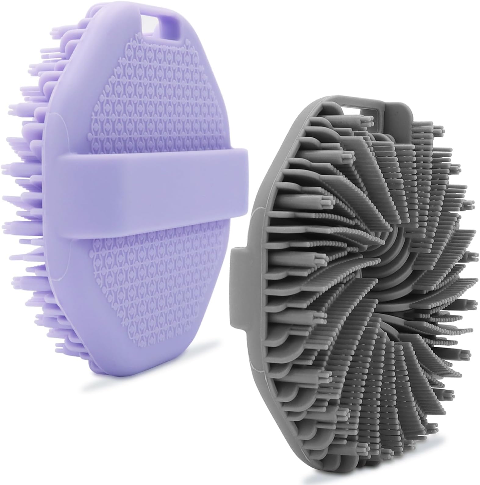 Amazon.com : 2-Pack Silicone Body Scrubber Shower Brushes,Exfoliating ...