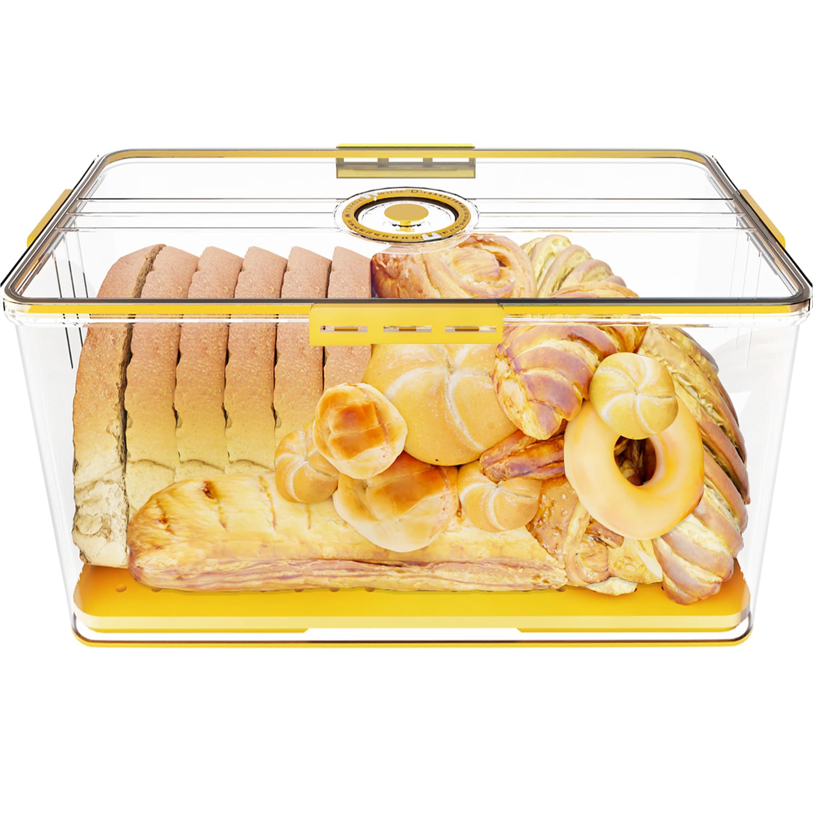 Amazon.com: Extra Large Bread Box for Kitchen Counter Airtight, Bread ...