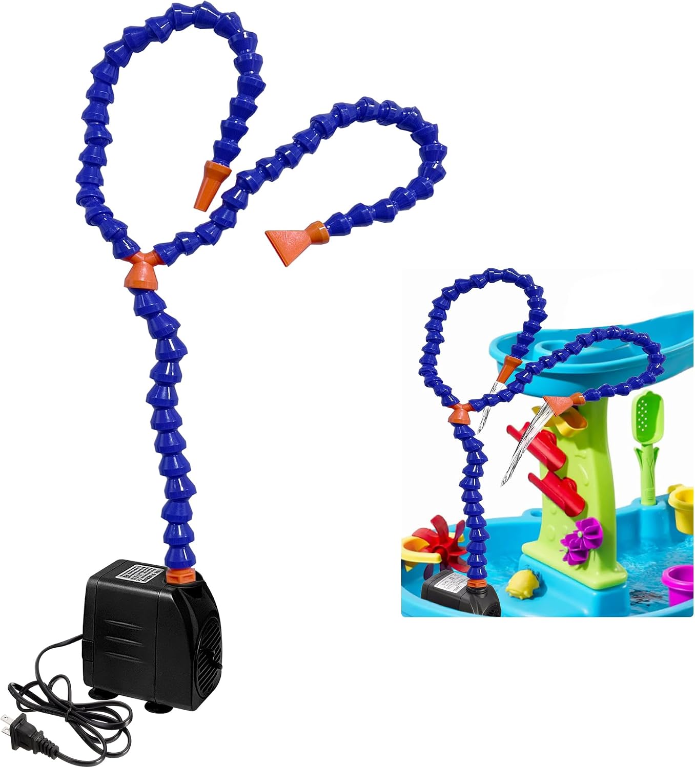 Water Table Portable Pump - 2500mAh Rechargeable For Kids' Outdoor Play ...