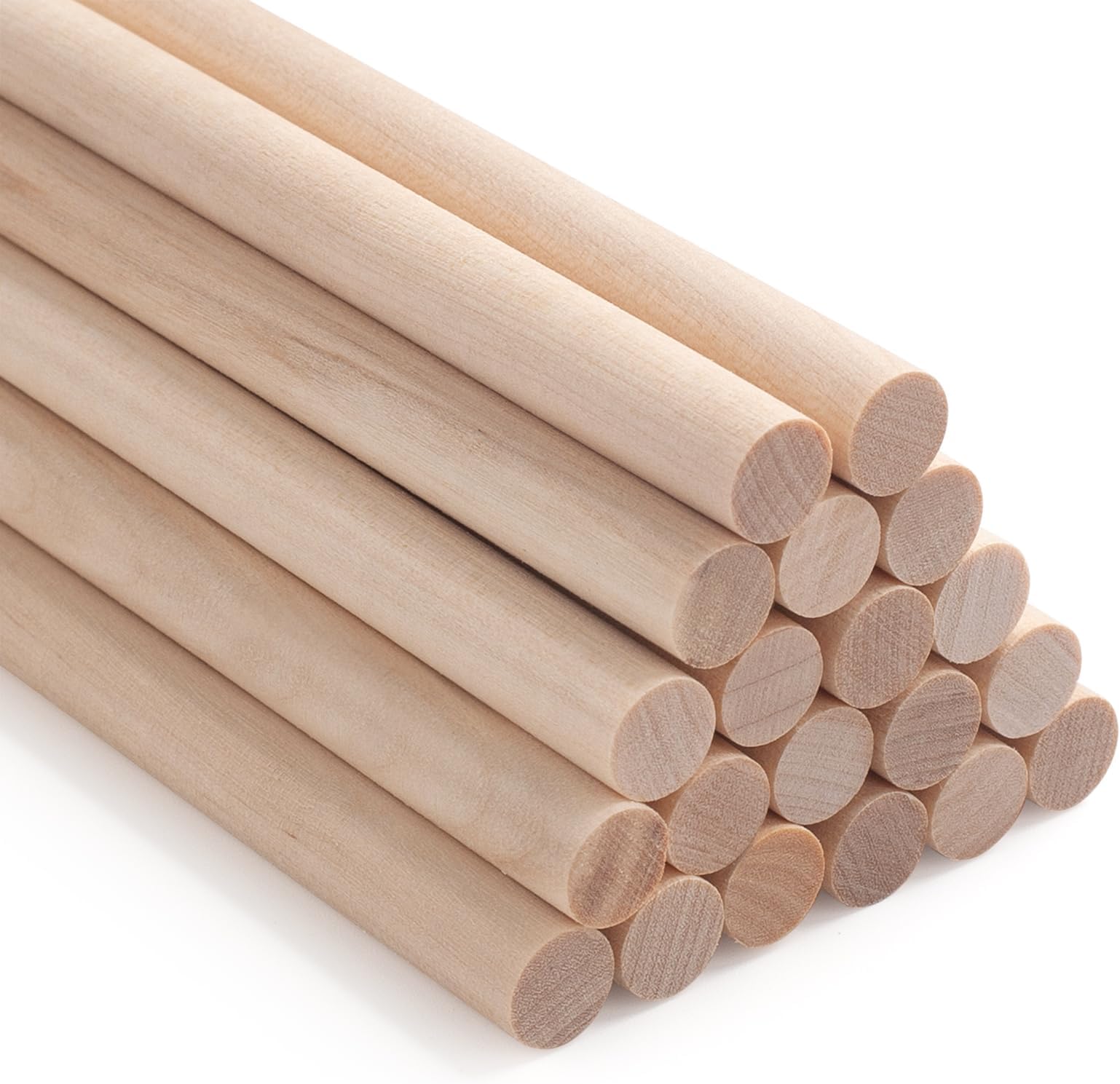 Amazon.com: 3/8 x 12" Wooden Dowel Rods Round Wood Dowels, 10PCS Wooden ...