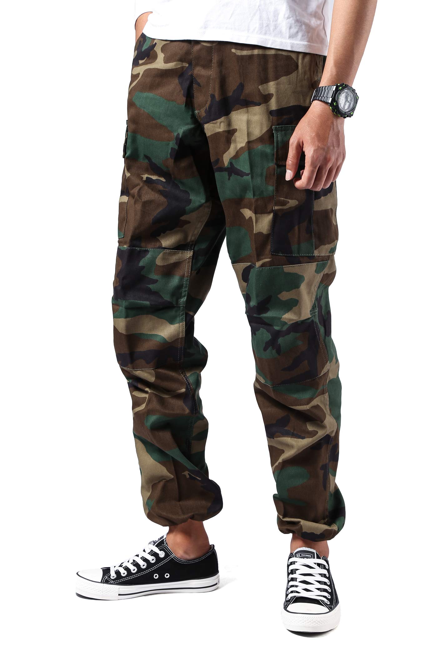 Snapklik.com : BACKBONE Mens Casual Street Fashion Camo Cargo Pants ...