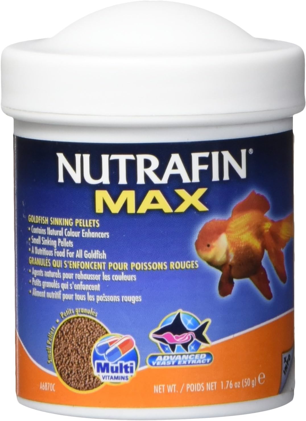 Nutrafin A6870 Max Goldfish Sinking Pellet, 1.76-Ounce : Amazon.ca: Pet ...