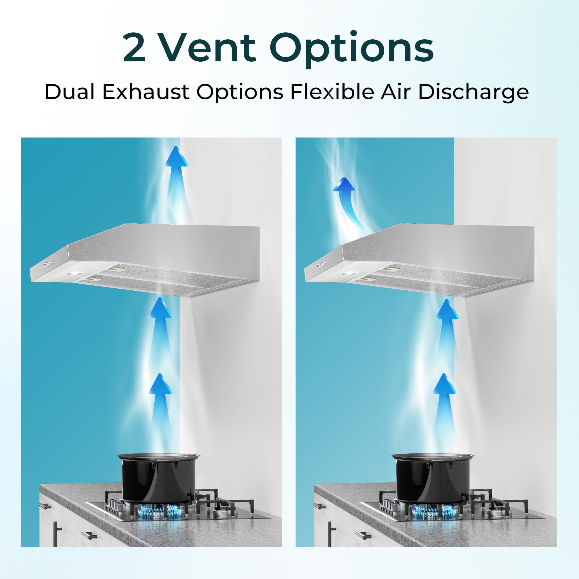 Snapklik.com : Euhomy Under Cabinet Ductless Range Hood 30 Inch