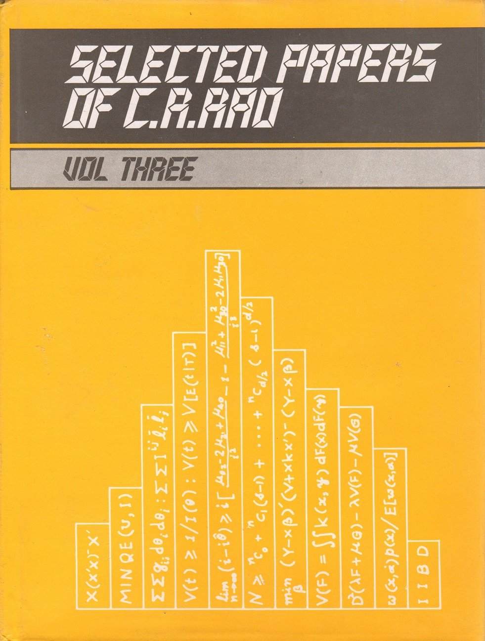 Selected Papers of C.R. Rao Volume Three: S. Dasgupta: 9788122407747 ...