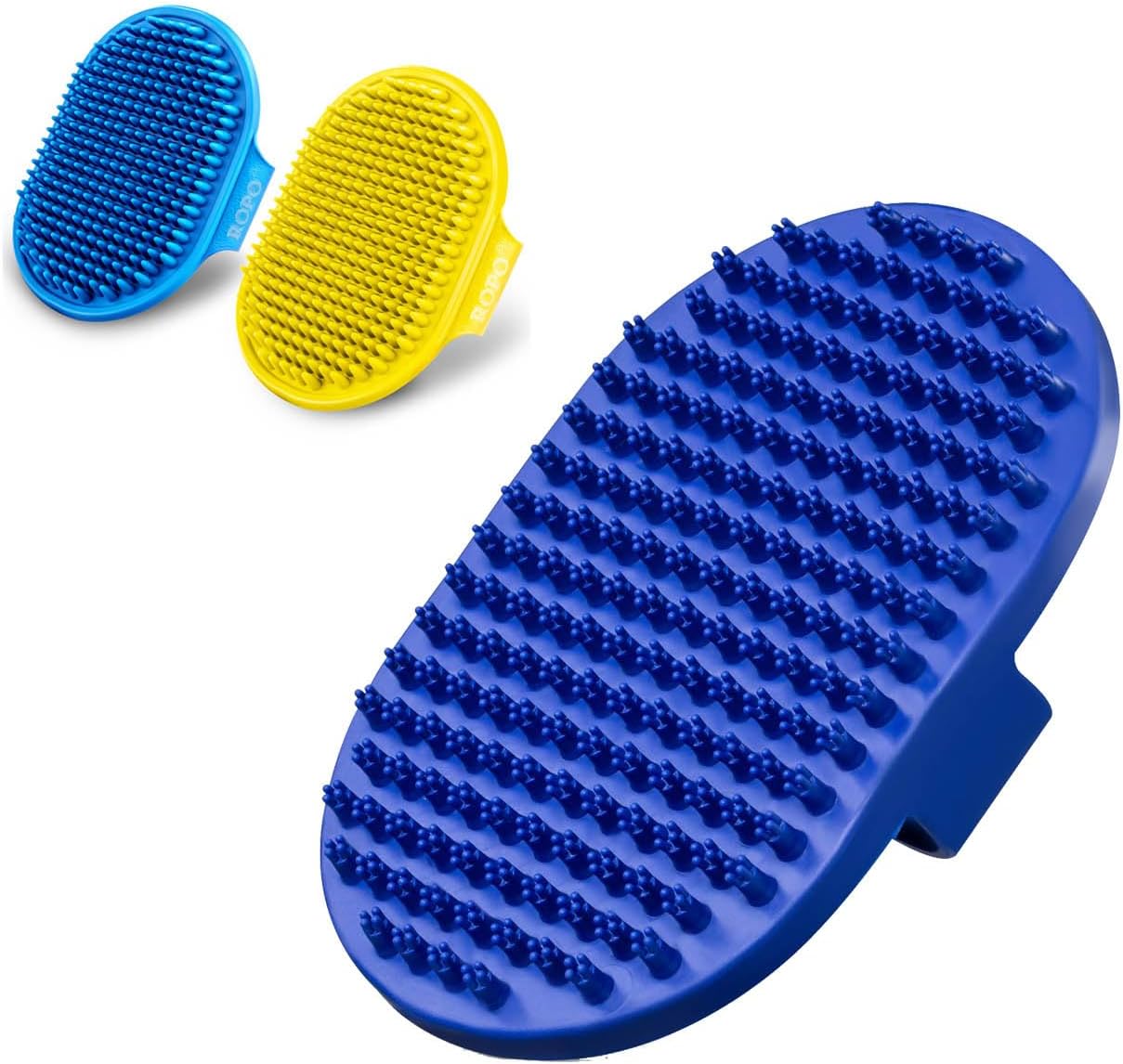 Amazon.com: 2 Adjustable Wrist Strap Dog Bath Massage Brushes + 1 Fixed ...