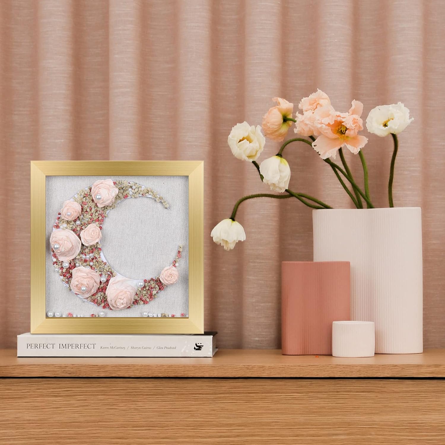 Buy ArtbyHannah 3 Pack 10x10 Gold Shadow Box Picture Frame with Linen ...