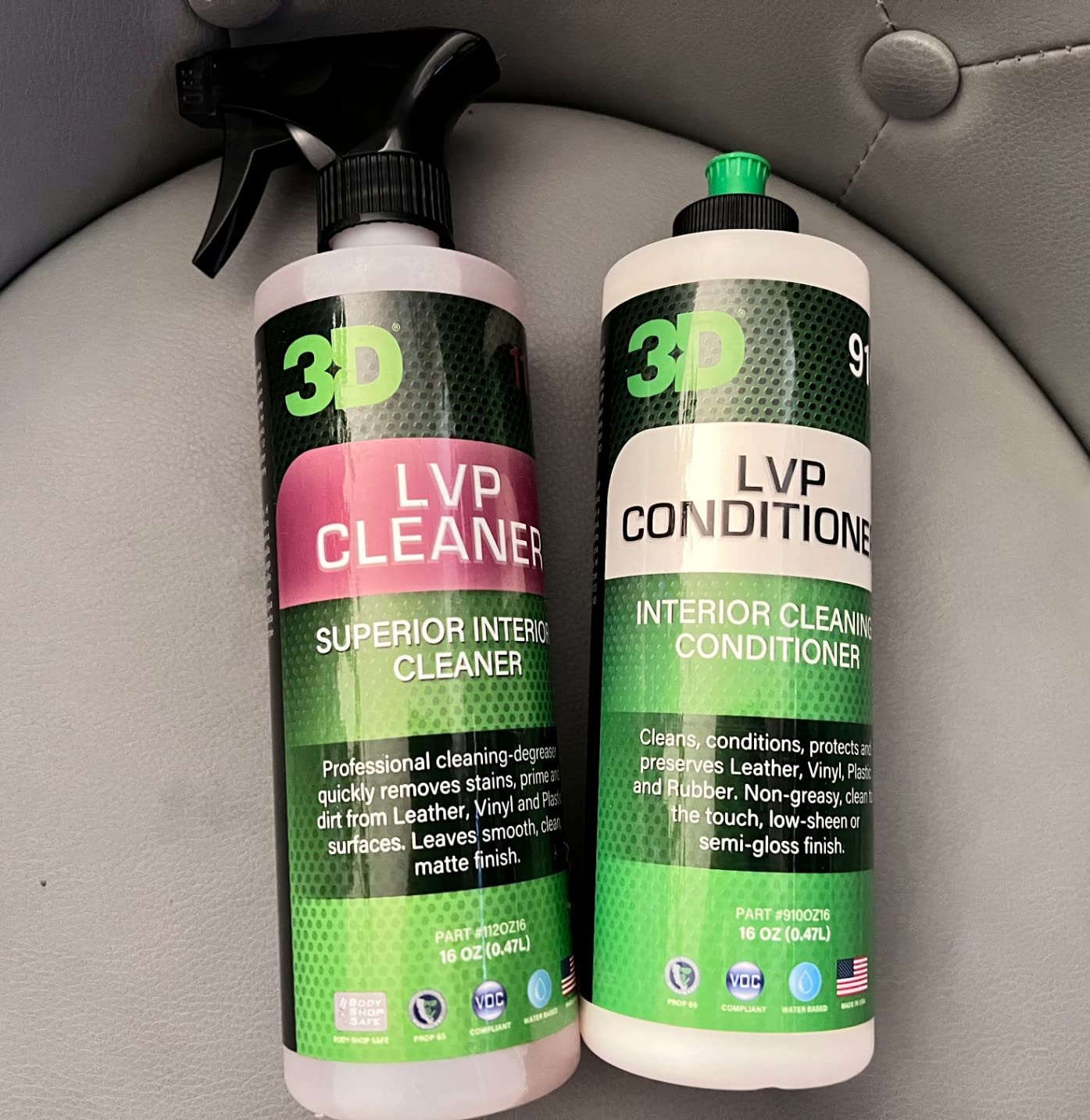 Amazon.com: 3D Leather Cleaner and Leather Conditioner Kit : Automotive