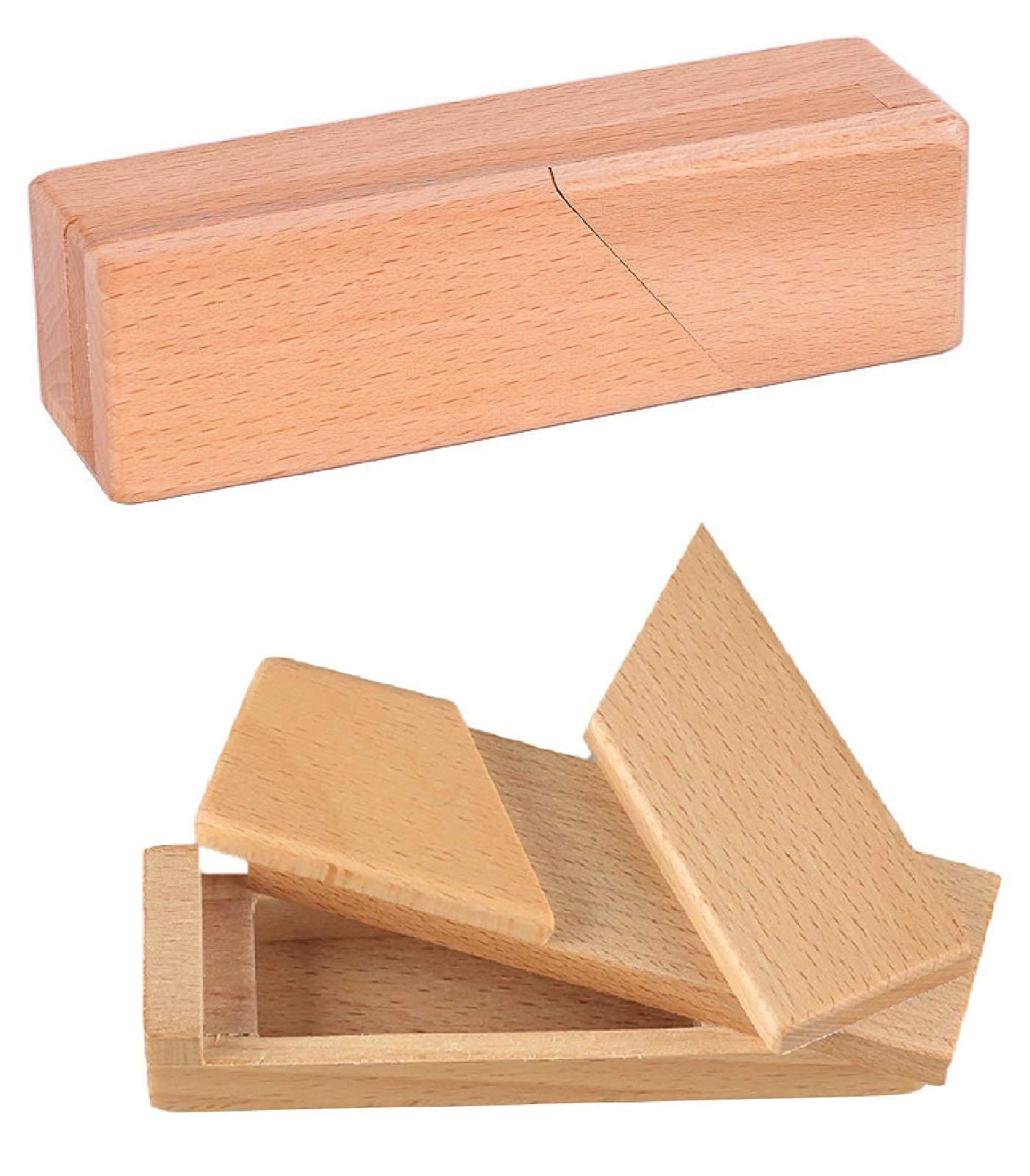 Amazon.com: 2 Pack Wooden Brain Teaser Secret Opening Puzzle Box ...