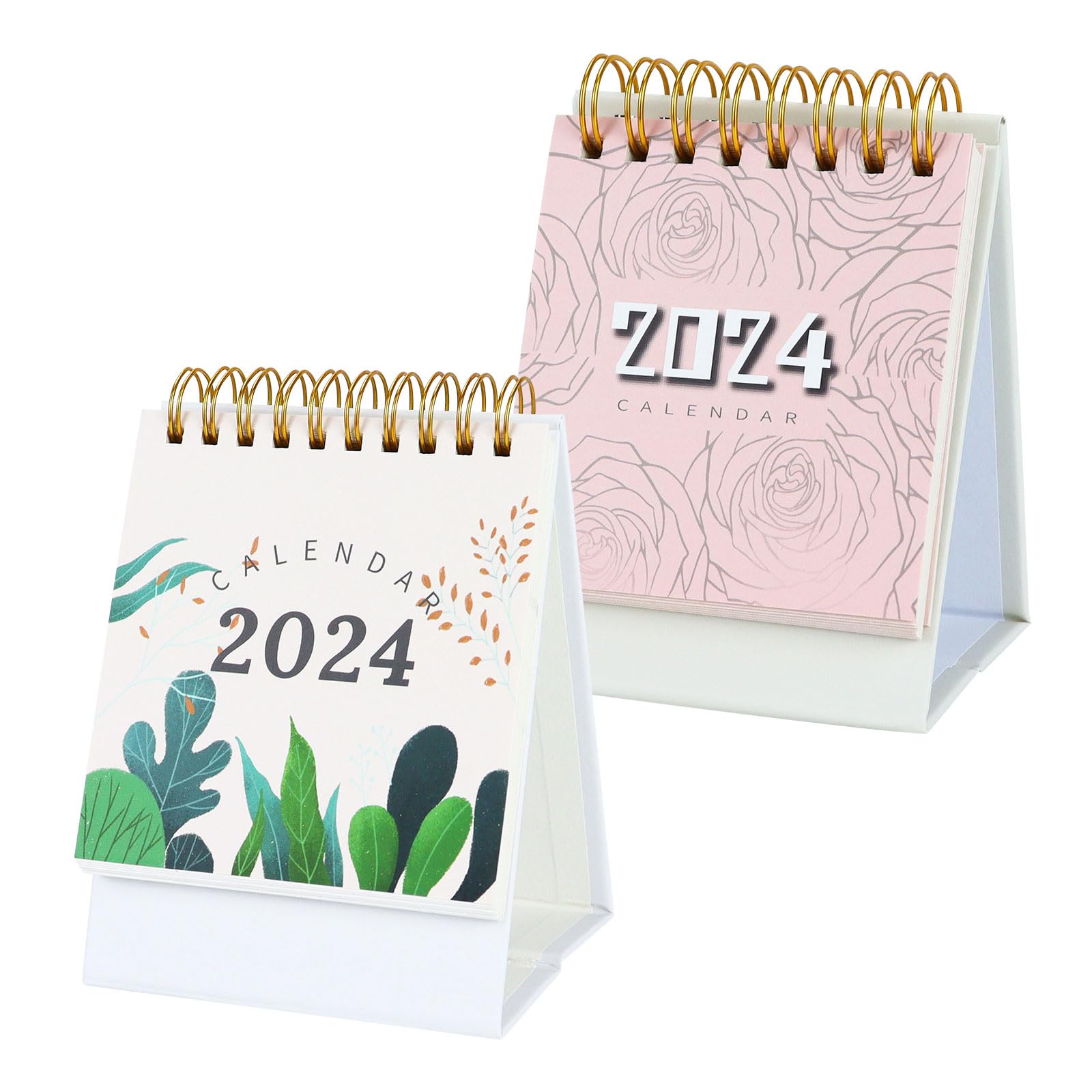 Snapklik.com : 2023-2024 Mini Desk Calendar, Portable Small Desktop ...