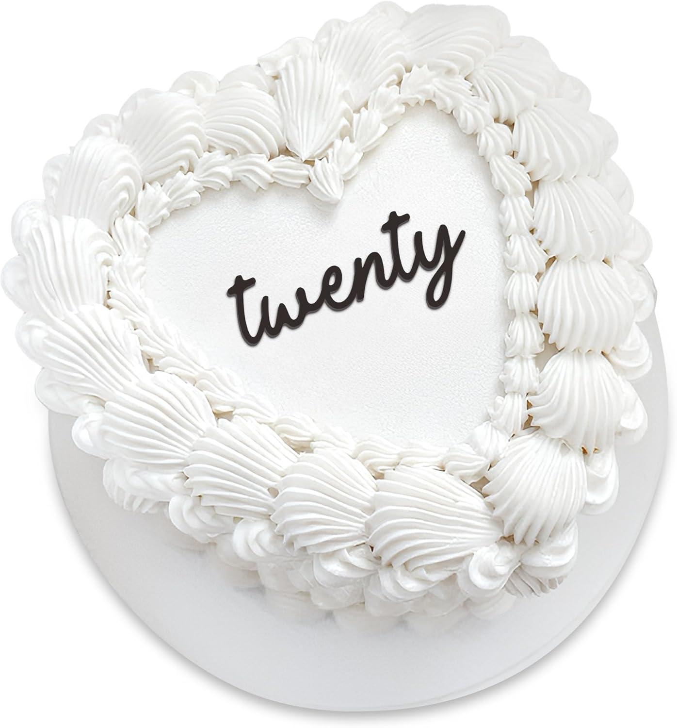 Amazon.com: 20th Birthday Cake Topper – Acrylic "twenty" Decoration for ...