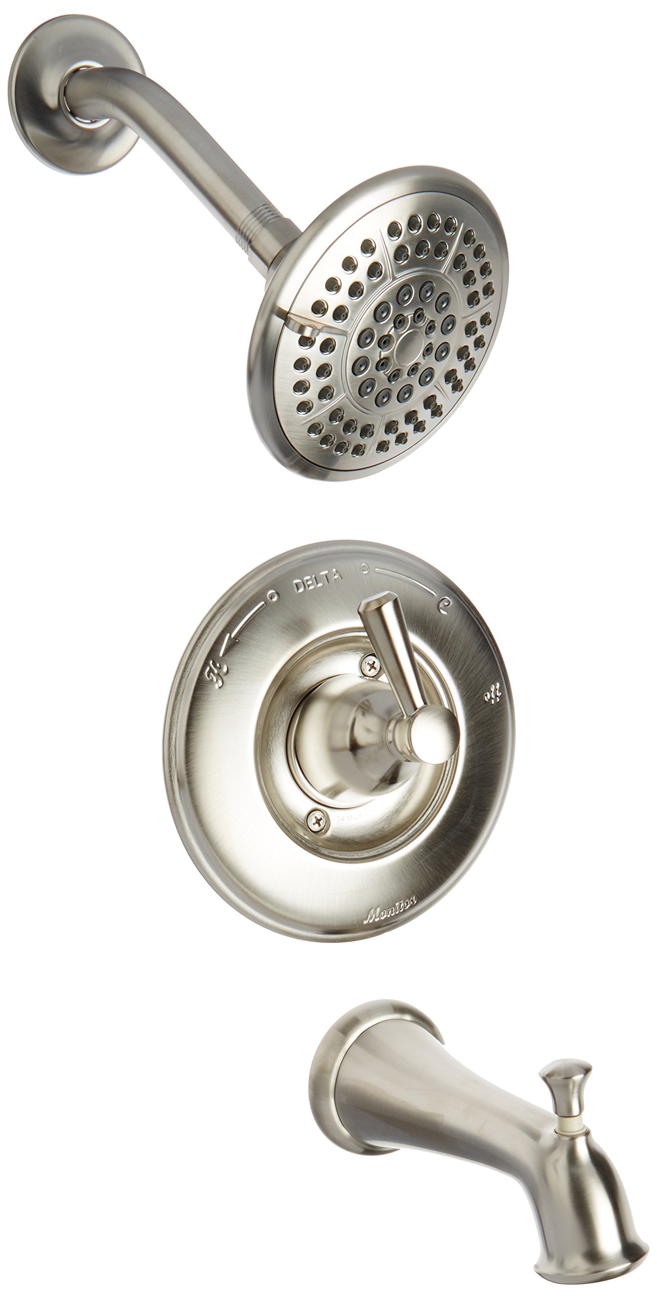 Delta Faucet T14493-SS Linden Monitor 14 Series Tub and Shower Trim ...