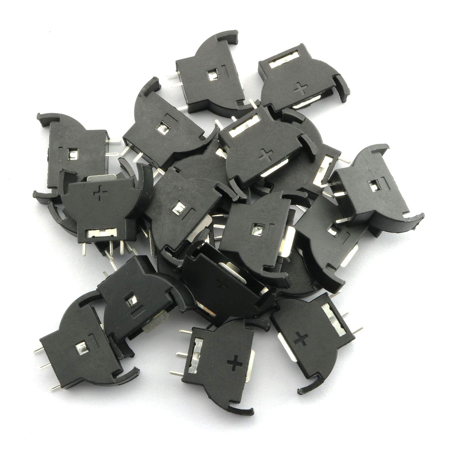 Amazon.com: Tegg 20PCS Vertical CR2032 Shell Type Coin Button Cell ...
