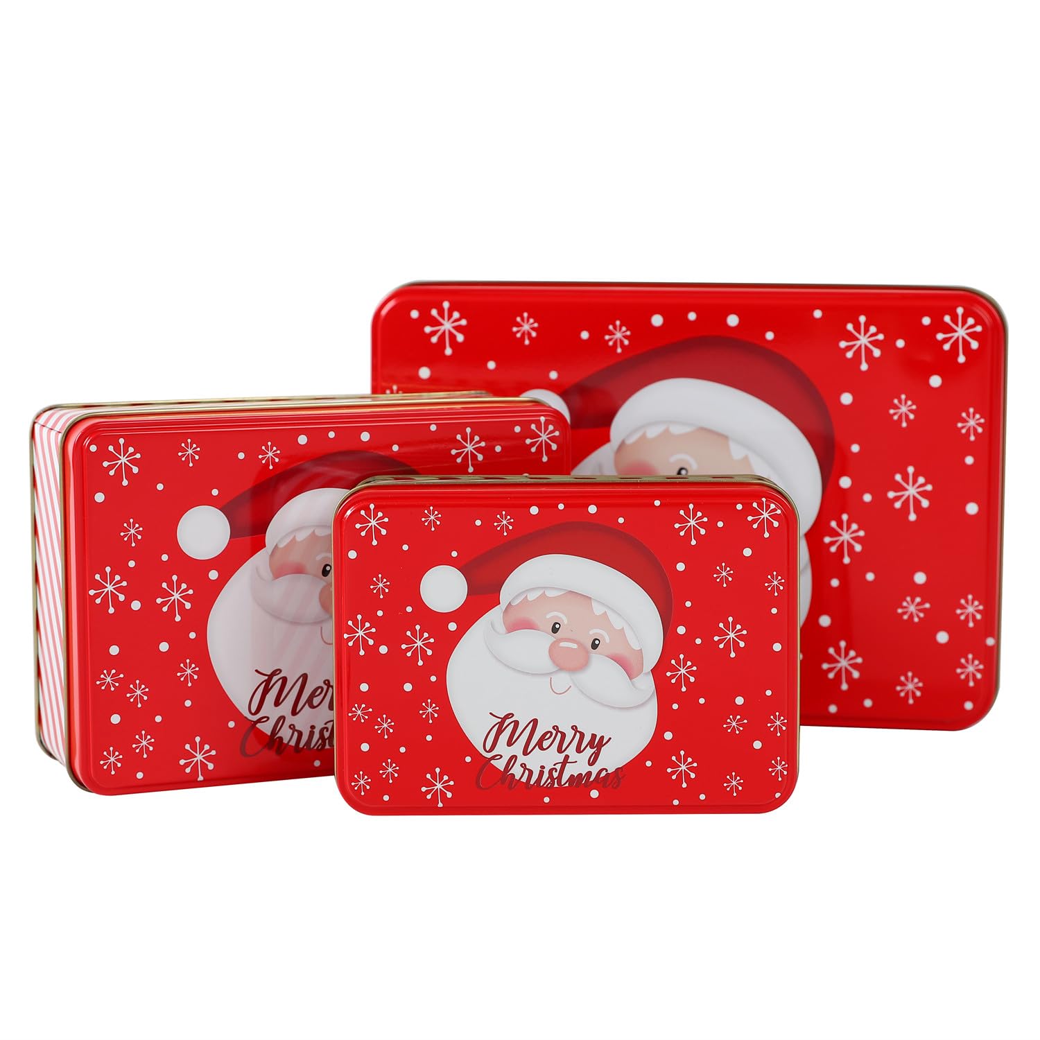 Amazon.com: YWKXM Cookie Tins Square Storage Tins for Christmas Gift ...