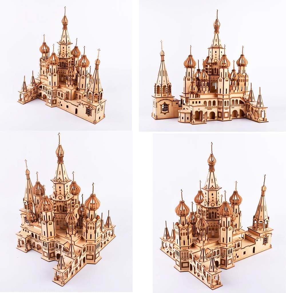 3D Puzzle Moveable Architecture Model,Puzzle of Premium Wood,Balody ...