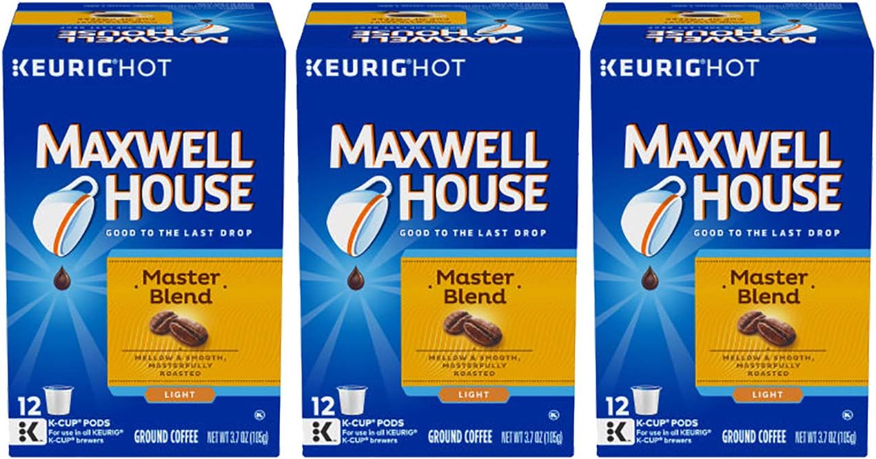 Amazon.com: Maxwell House Cafe Roast Ground Coffee for OCS (1.75 oz ...