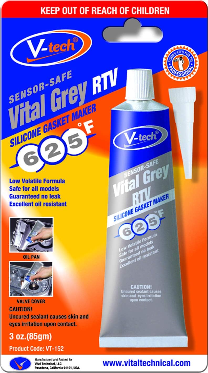V-Tech - Vital Grey RTV Silicone - Instant Gasket Maker : 85g : Amazon.co.uk: Automotive