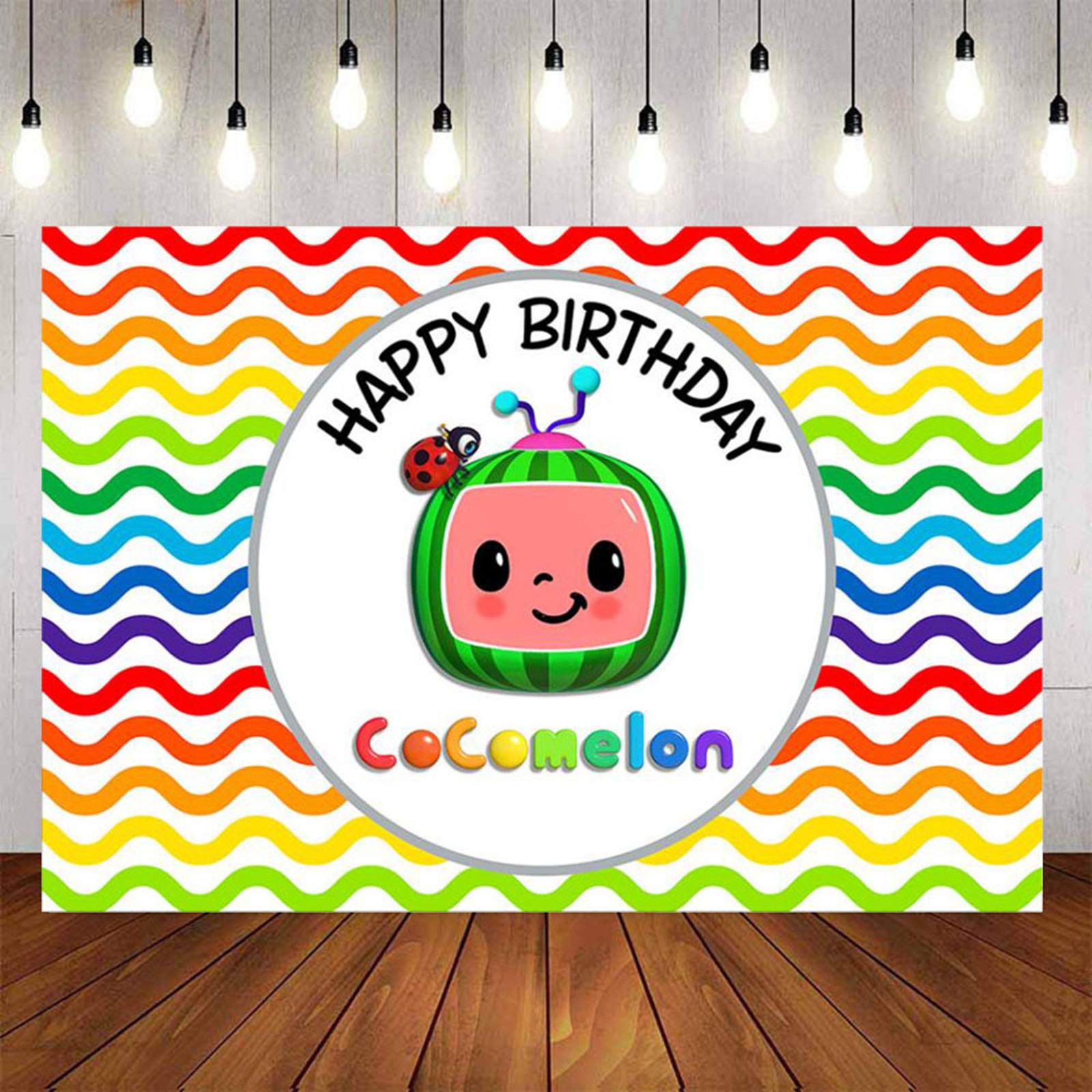 Buy Cartoon Cocomelon Backdrop Lovely Watermelon Colorful Background ...