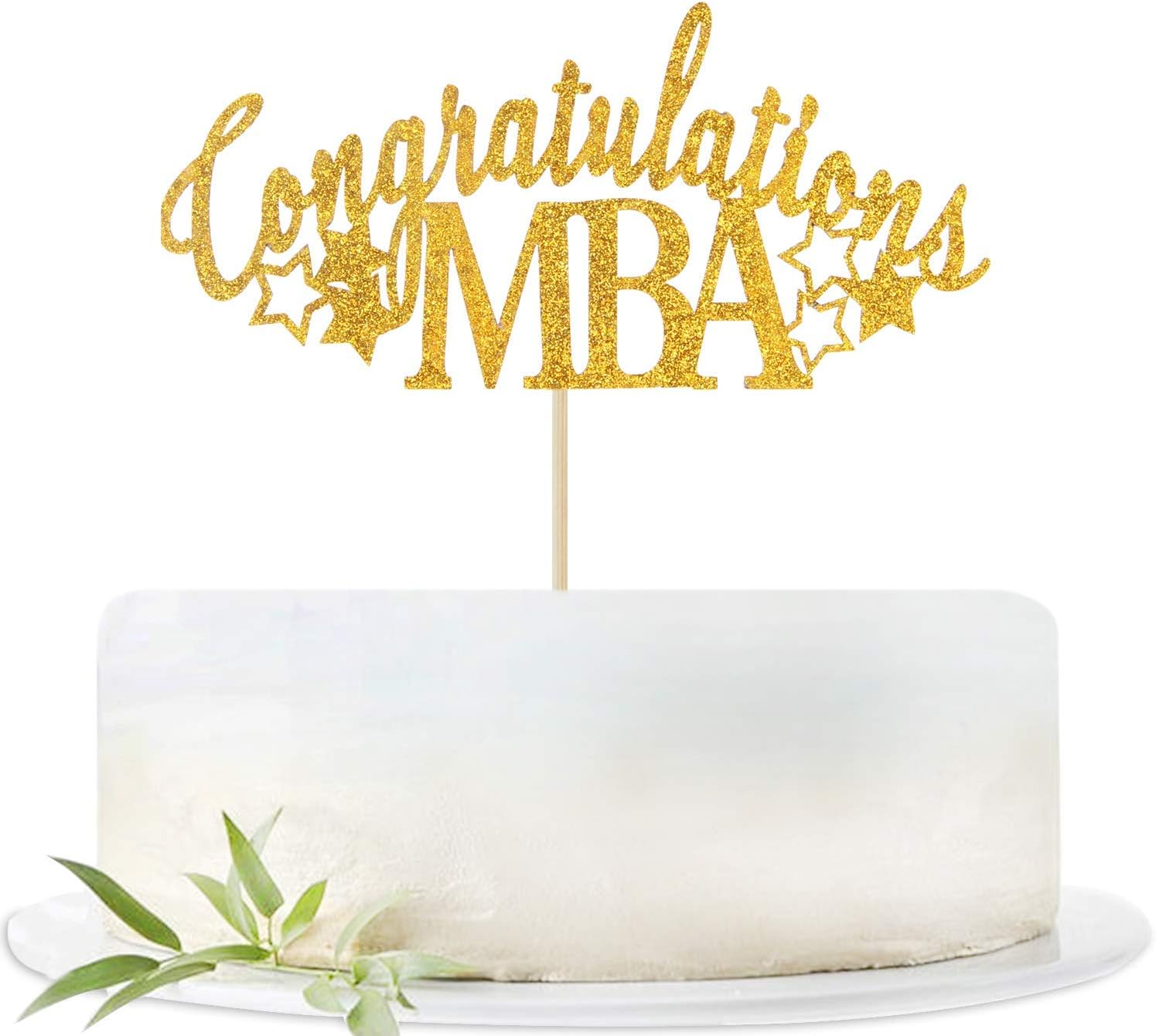 Amazon.com: Congratulations MBA Cake Topper - Congrats MBA Grad ...