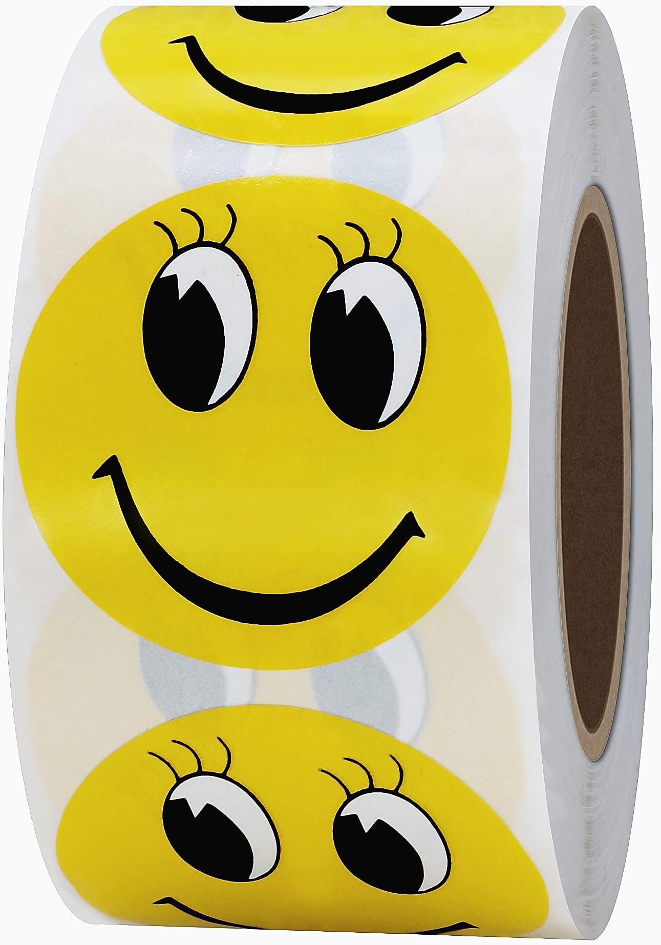 Amazon.com : Happy Face Stickers Yellow Happy Face Labels 2 Inch 500 ...