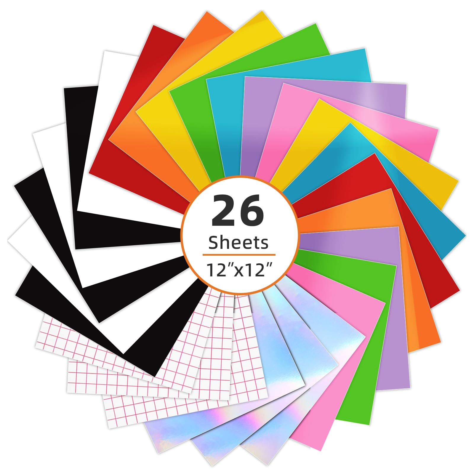 Amazon.com: Prime Sign 26 Pack Glossy Permanent Vinyl Sheets 12"x12 ...