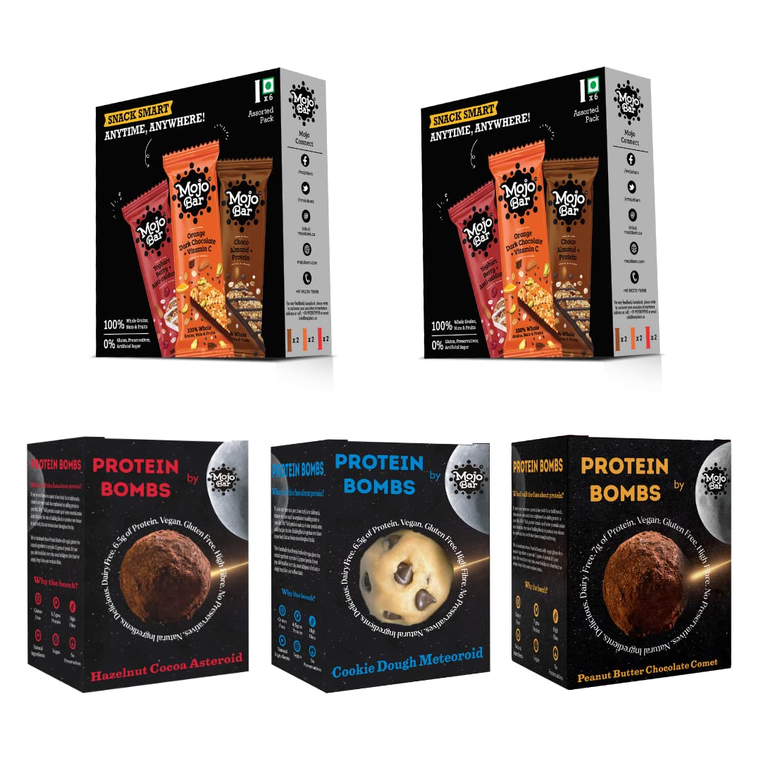 Mojo Bar Combo - Energy Bars and Protein Bombs, 834g : Amazon.in ...