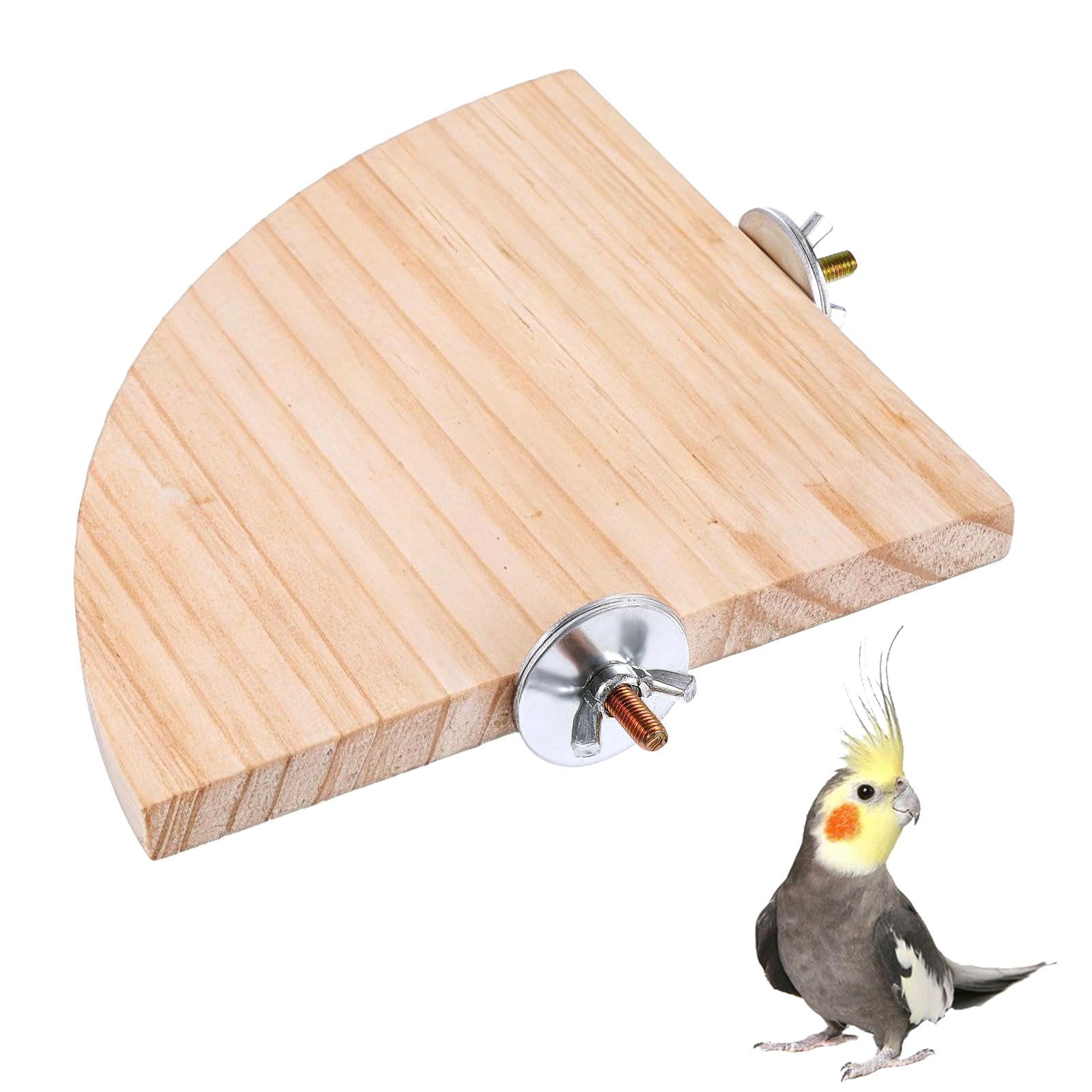 Snapklik.com : Bird Perch Platform Stand Wooden Parrot Perch Corner 5.9 ...