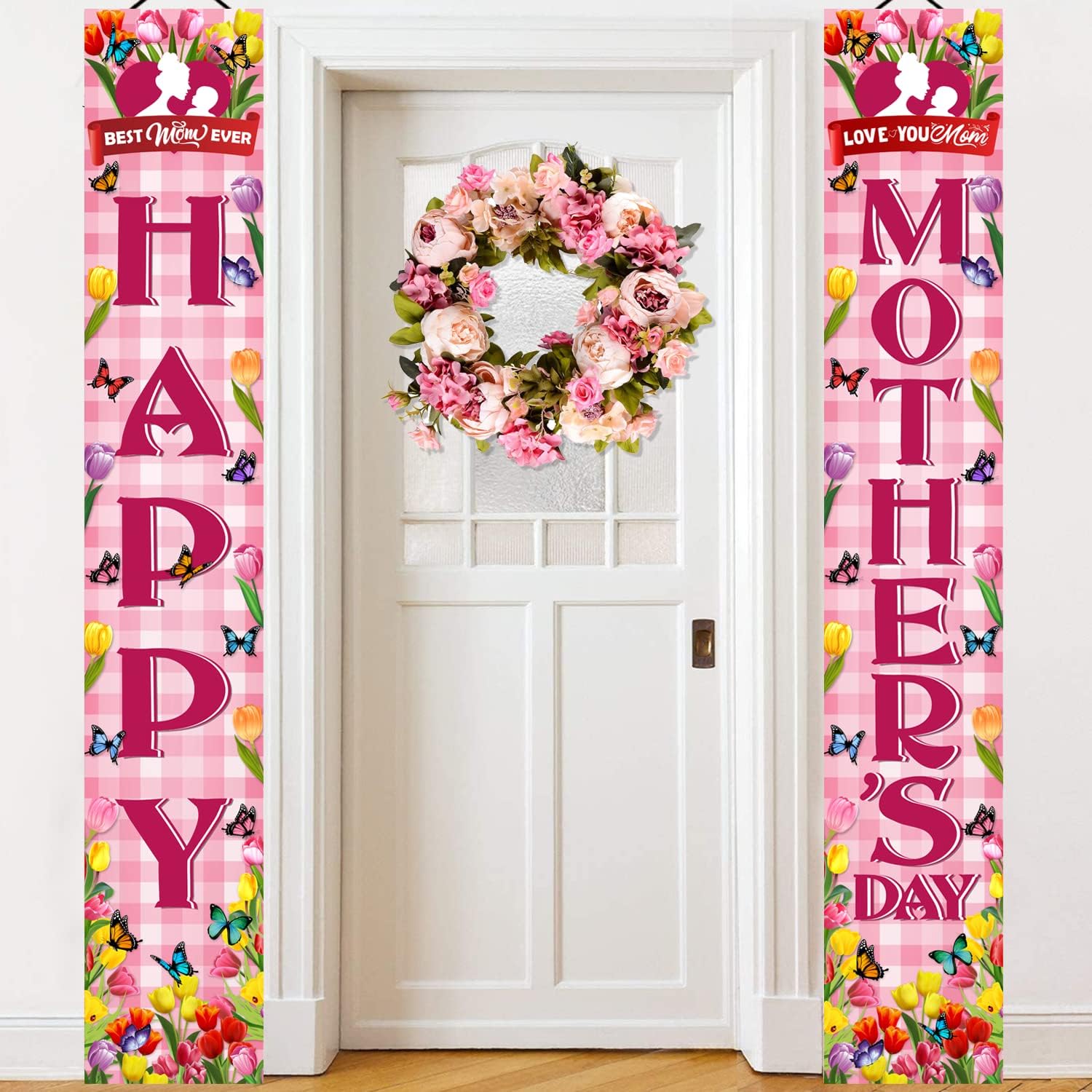 Amazon.com: Happy Mothers Day Banner, 71" X 12" Mother's Day ...