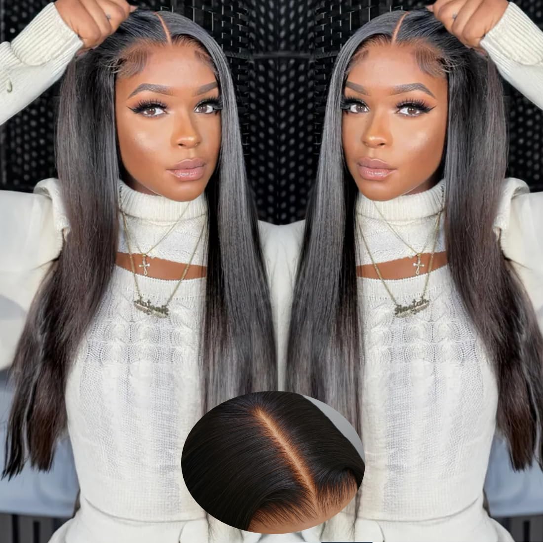 Amazon.com : UNICE Silk Straight Bye Bye Knots Wig Pre Bleached ...