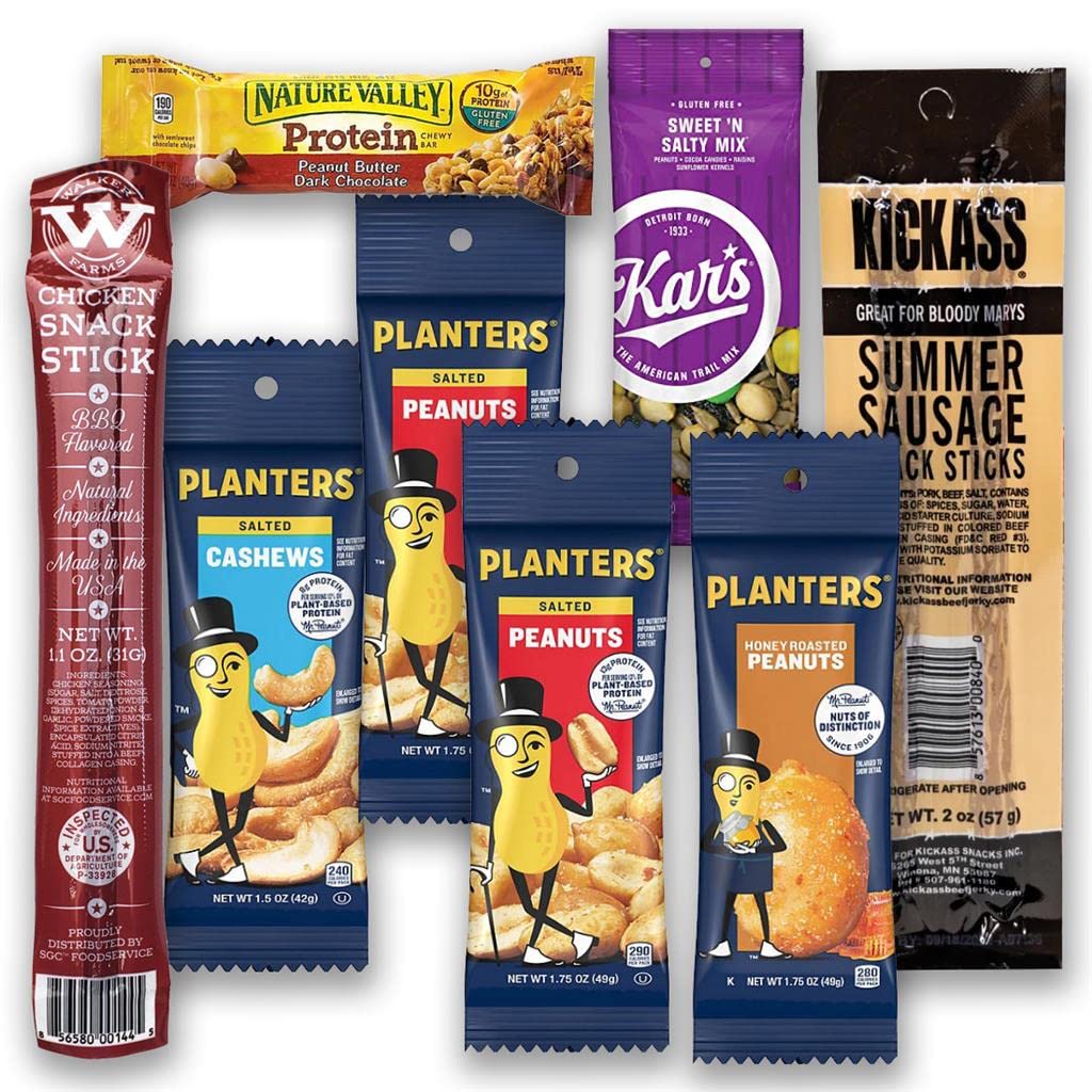 Amazon.com : High Protein Snacks for Adults and Kids - 8 Piece Snacks ...