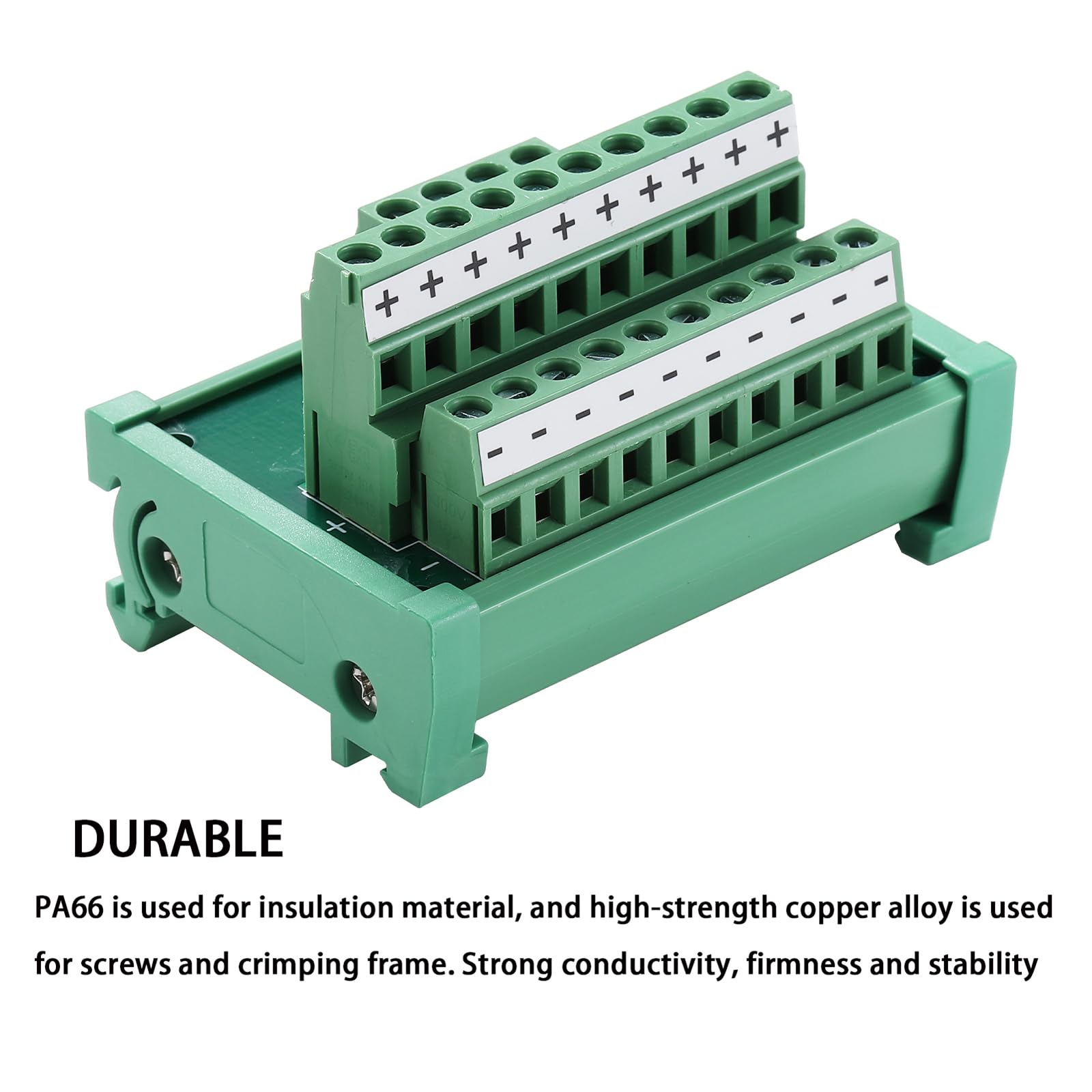 Snapklik.com : 2 In 10 Out Terminal Blocks Module, 25A DIN Rail And ...