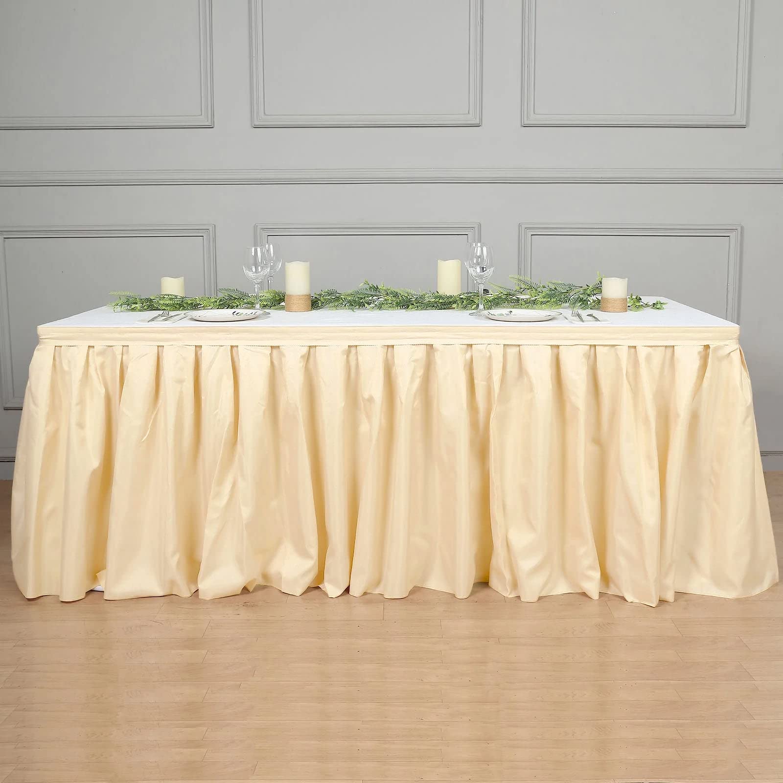 Buffet Table Skirting Style