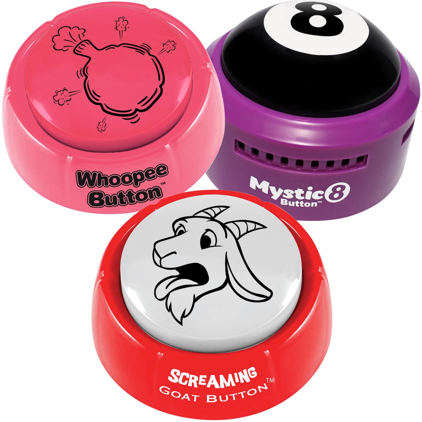Amazon.com: Screaming Goat Button & Mystic 8 Button & Fart Machine ...