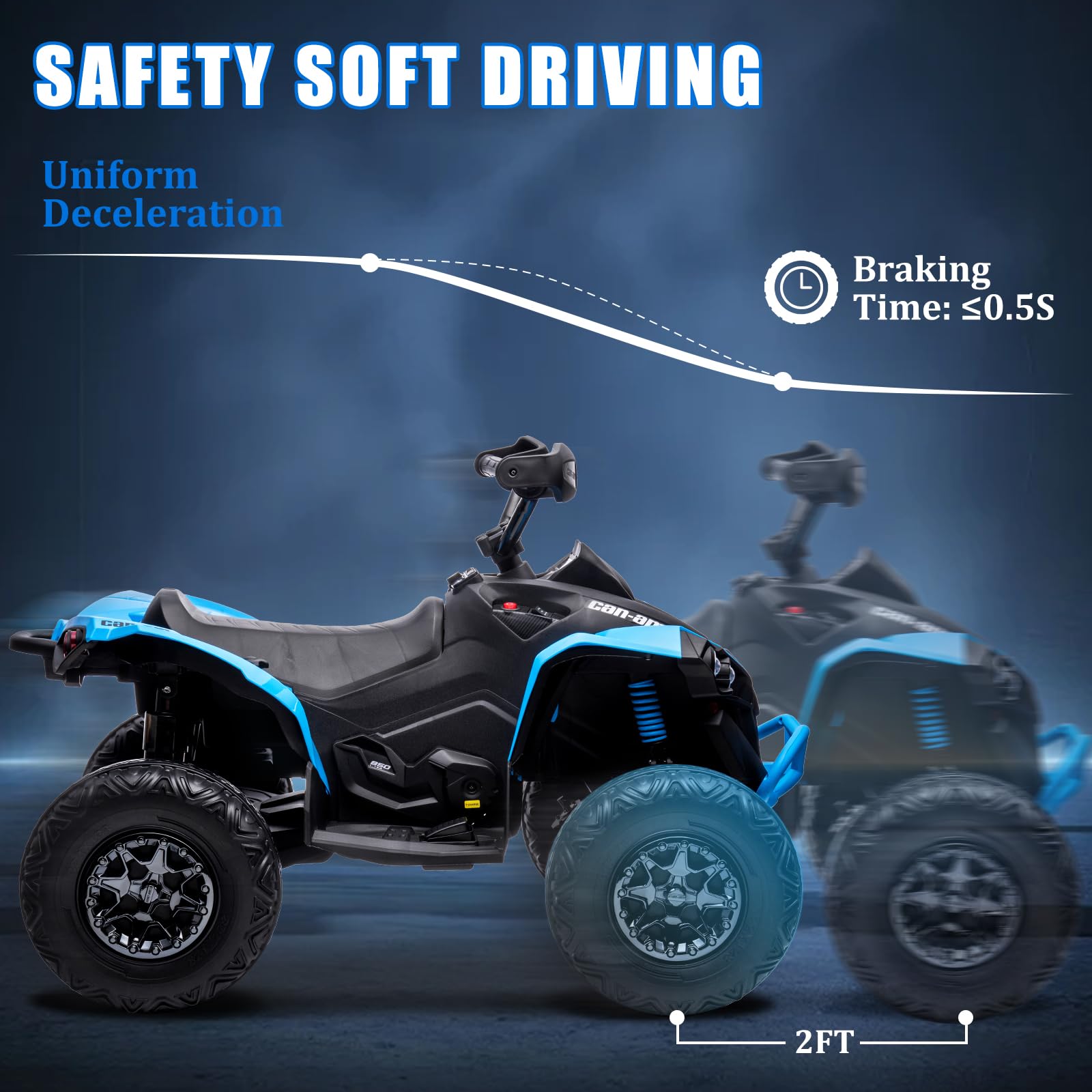 Snapklik.com : Kids ATV, 12V Ride On Toy Car Bombardier Licensed BRP ...