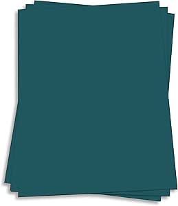 Amazon.com : Dark Teal Blue Card Stock - 11 x 17 Gmund Colors Matt ...