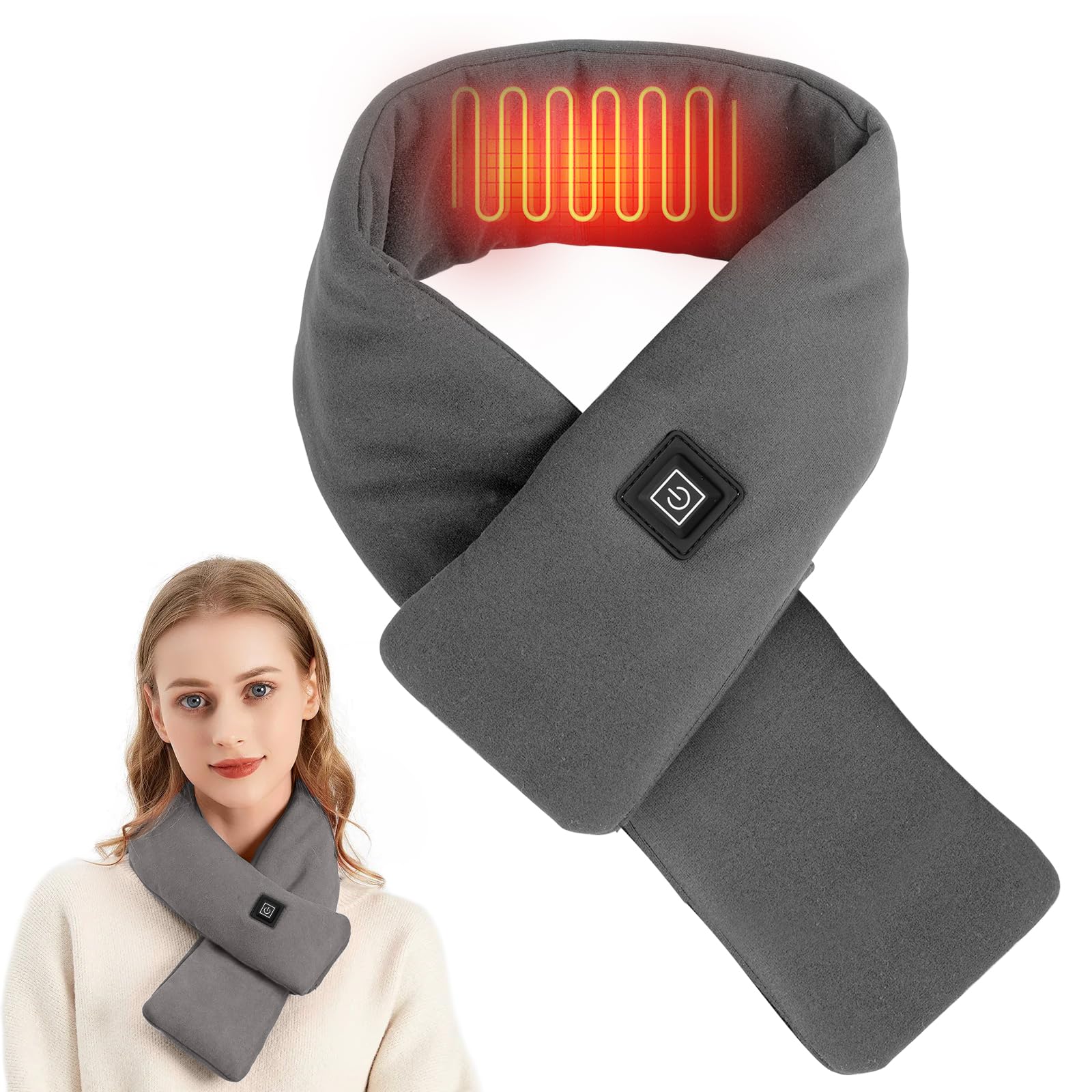 3 x Brand New VichiPan Heated Scarf, USB Charging Heating Scarf with 3 ...