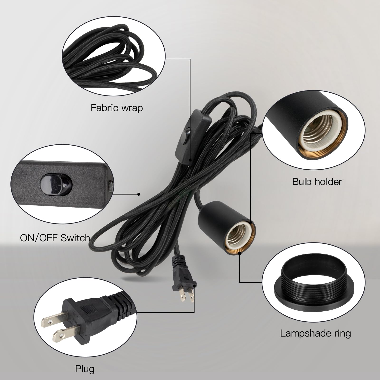 Light Cloth Cord Swag Kit