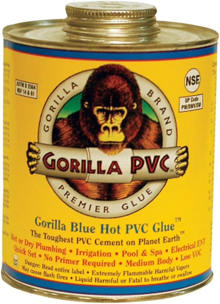 TRUE VALUE 08102 Blue 8 oz Hot PVC Glue - Amazon.com