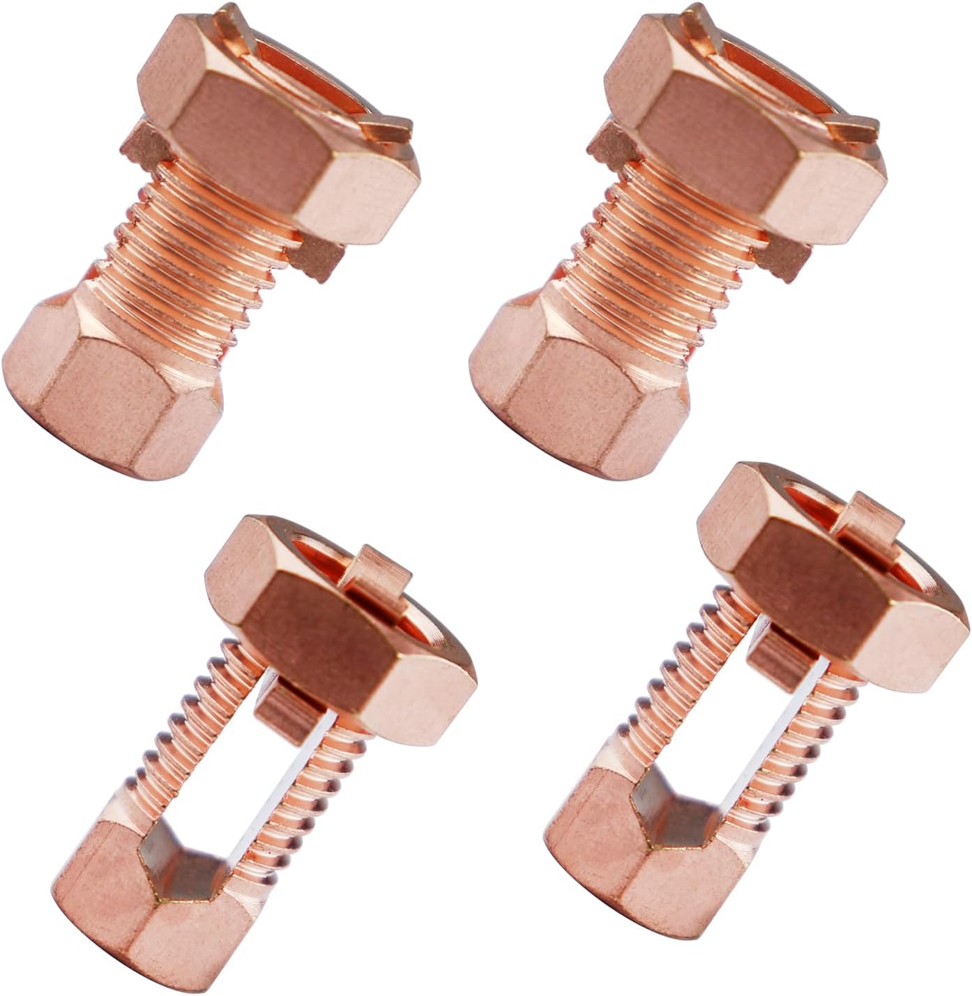 Bntyok Split Bolt Connector High Strength Copper Grounding Clamps for ...