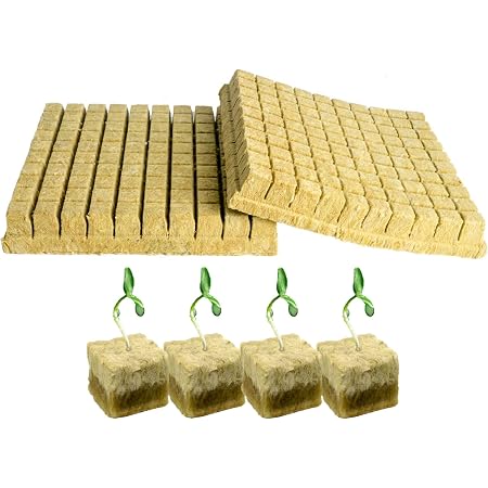 Amazon.com : Cultilene Rockwool Blocks w/ Quick Drain Hole, PREMIUM ...