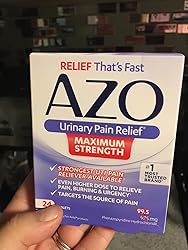 Amazon.com: AZO Urinary Pain Relief Maximum Strength, FSA/HSA Eligible ...