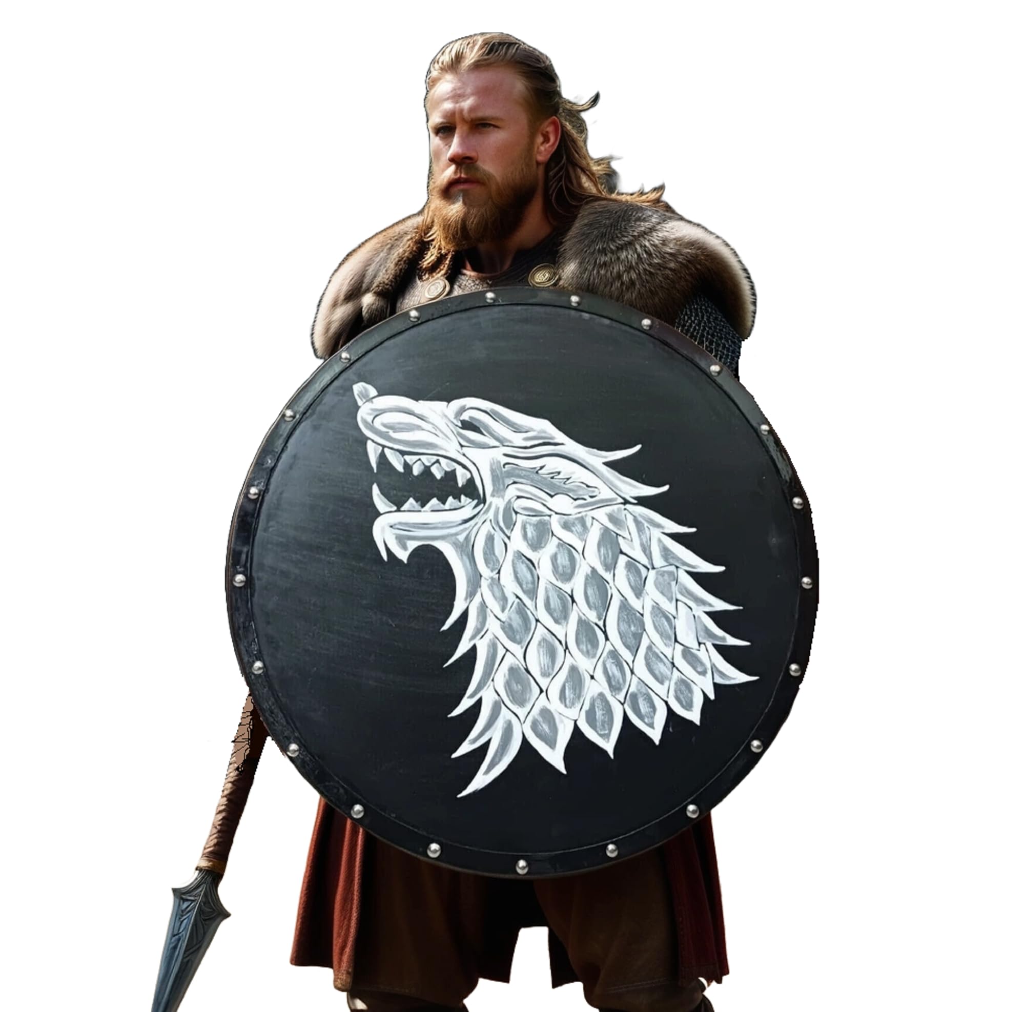 Amazon.com: Handcrafted Medieval Viking Oak Shield - Game of Thrones ...