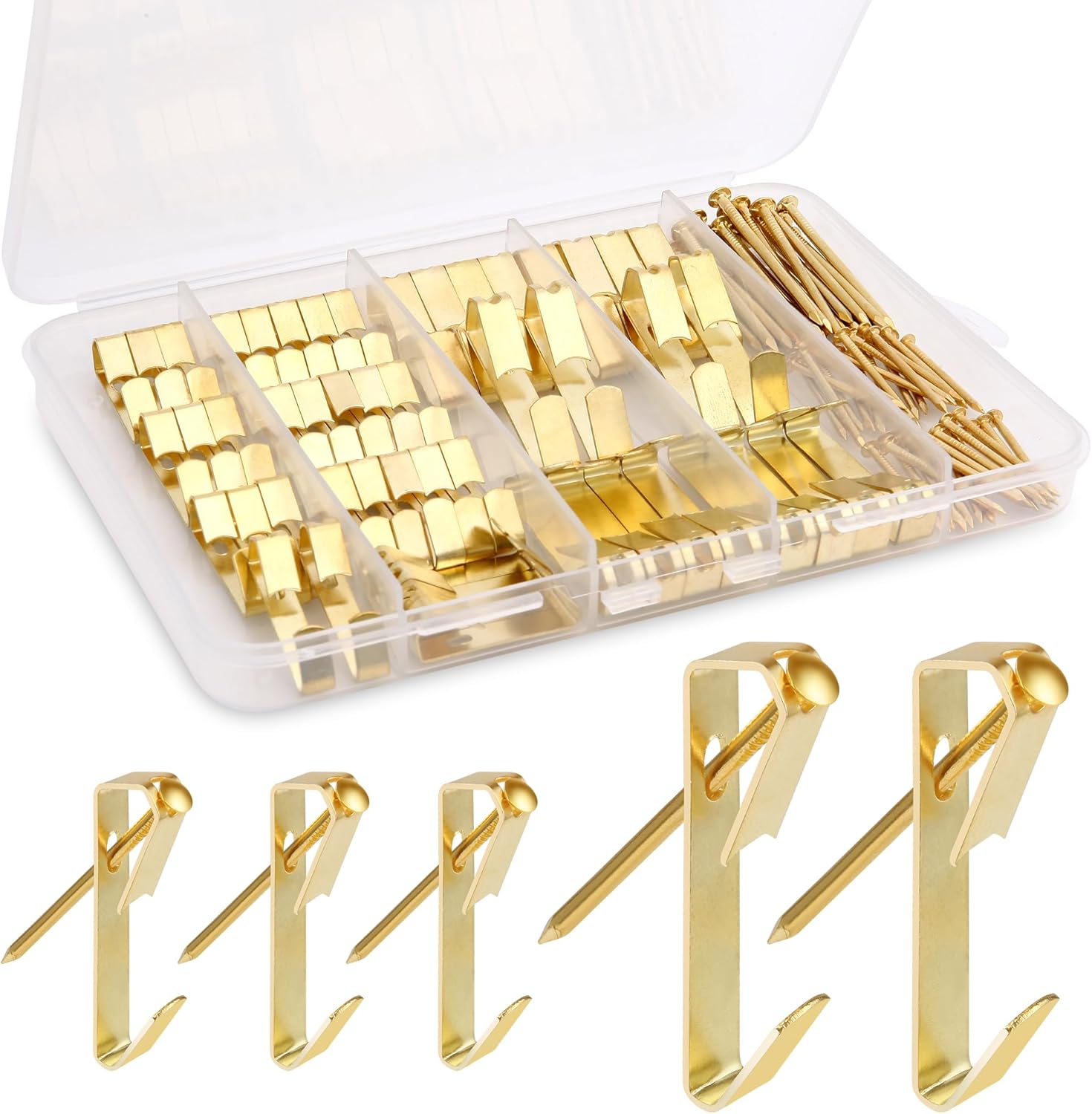 Picture Hangers, 100 Pieces Picture Hanging Kits Including 30lb and ...
