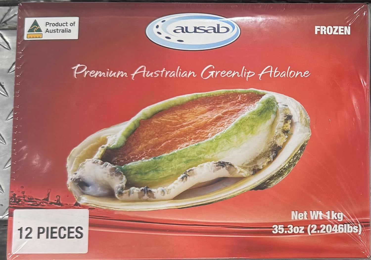Amazon.com: Ausal Premium Australian Greenlip Abalone, 12 Pieces, 35.3 ...