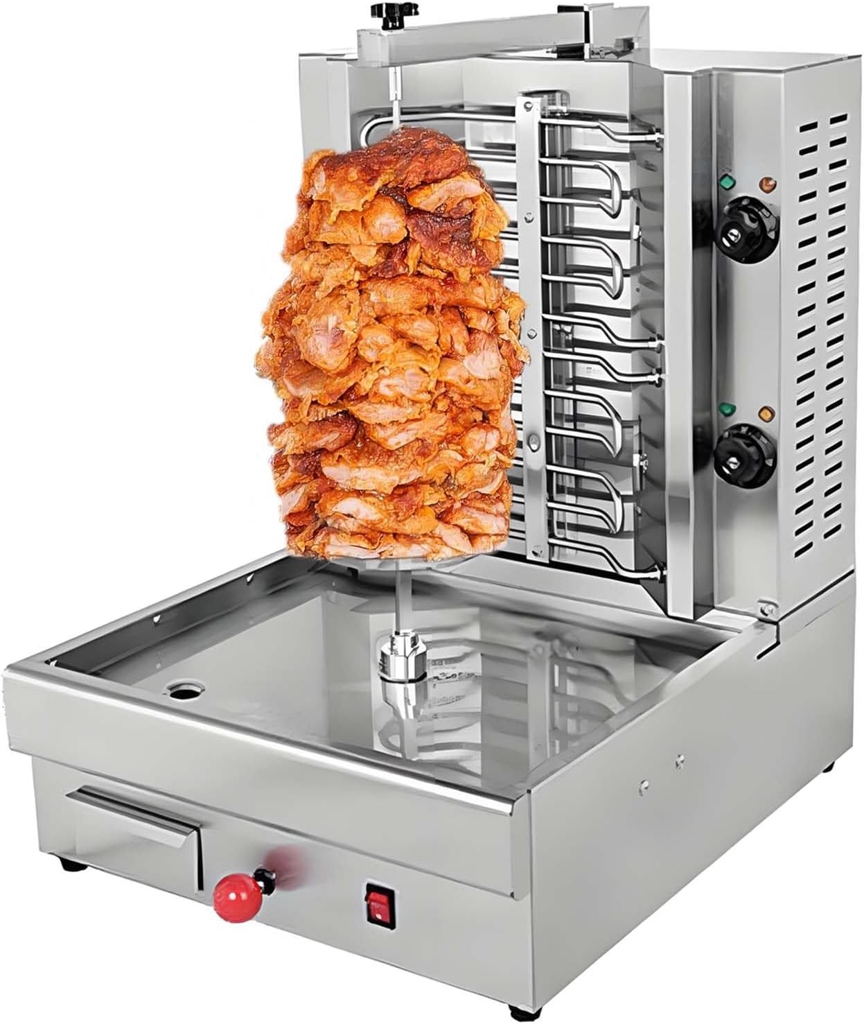 Heavy Duty Shawarma Machine, Stainless Steel Vertical Rotisserie Grill ...