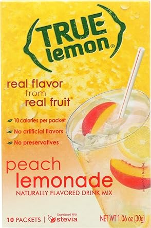 Amazon.com : True Lemon Lemonade Stick Pack, Peach, 10 Count (Pack of 1 ...