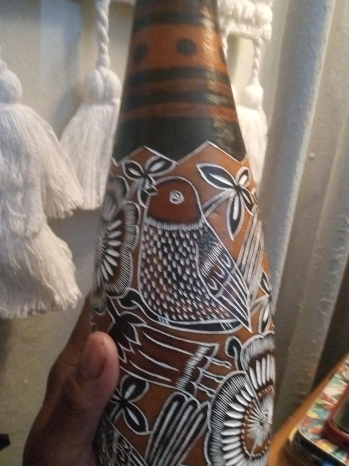 Amazon.com: Andes Instrument Rain stick Gourd Rattle 13.5" Hand Carved ...