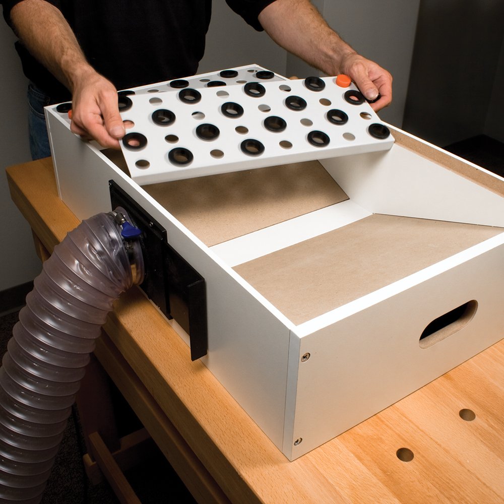Woodshop Downdraft Table Dust Right® Downdraft Table Rockler